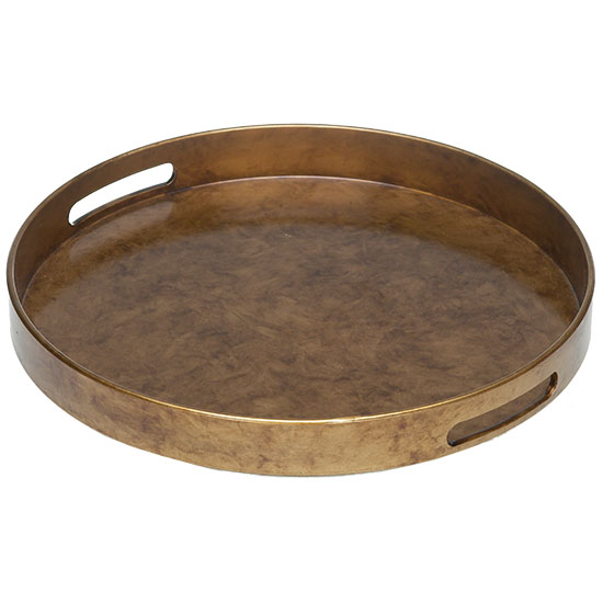 Golden Round Tray - 37.5cm | Table Charm Direct|Table Charm Direct