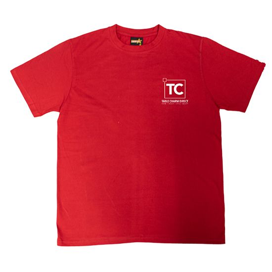 TC Red T-Shirt - Small | Table Charm Direct|Table Charm Direct