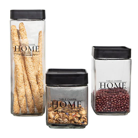 Home Original 3pc Storage Jar Set | Table Charm Direct|Table Charm Direct