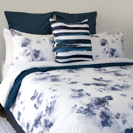 Table Charm Direct. Aqua Floral Set - Blue Double | Table Charm Direct