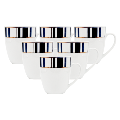 (6) Athena Coffee Mugs 355ml|Table Charm Direct