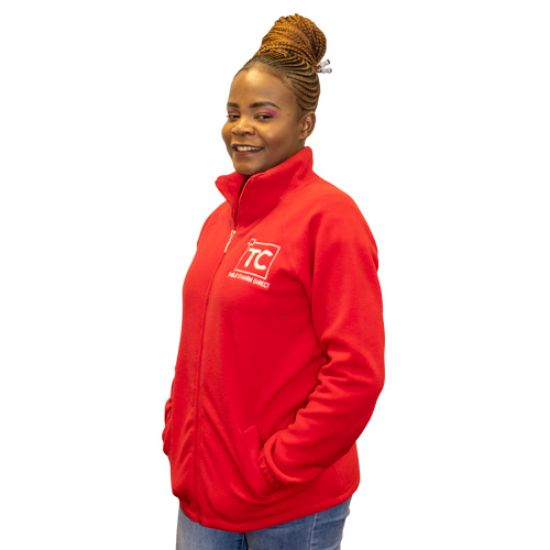 TC Direct Fleece Jacket, Red - XXL (New)|Table Charm Direct
