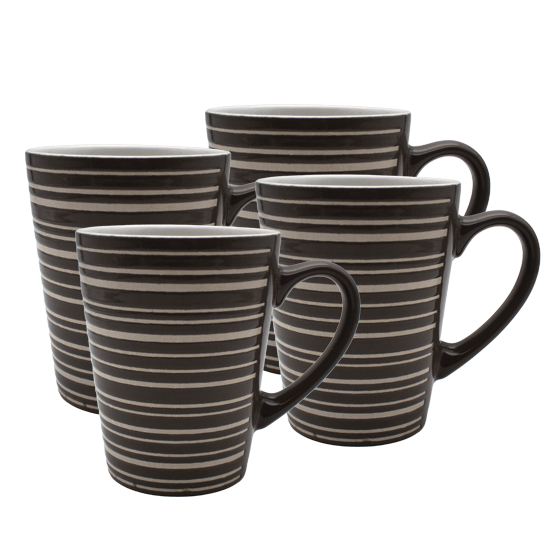 (4) Grace Coffee Mugs 320ml|Table Charm Direct