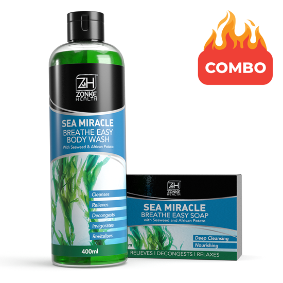 Sea Miracle Breathe Vapour Wash 400ml + Soap 150gm|Table Charm Direct