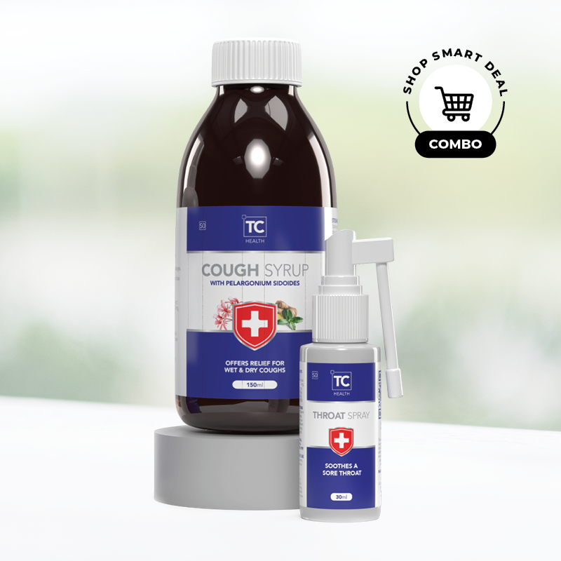 Throat Spray + Cough Syrup|Table Charm Direct