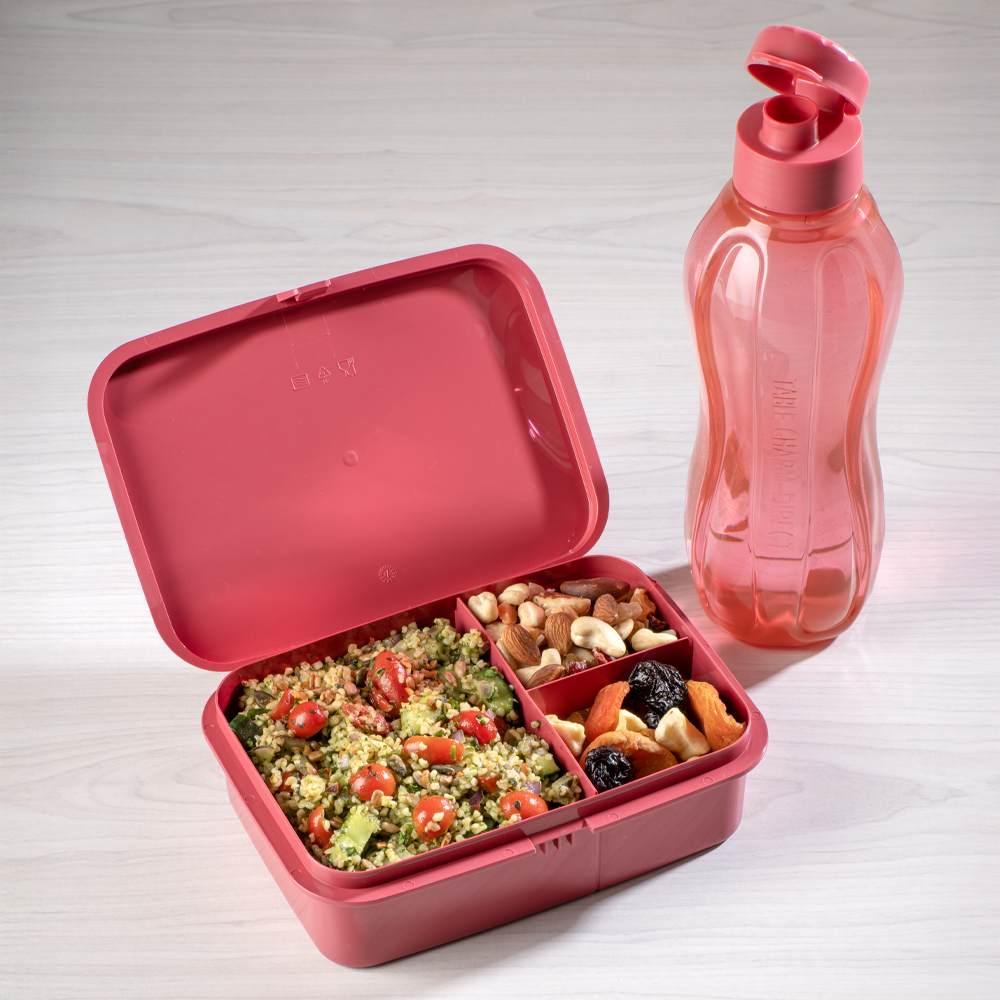 (WW120+WW62) Lunchbox 1,2Lt+WaterBottle 1,1Lt Rose|Table Charm Direct