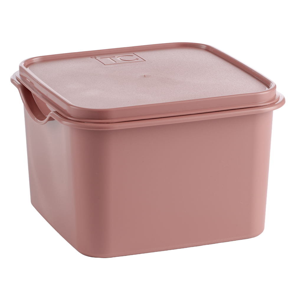 Square Food Storage 3Lt - Coral|Table Charm Direct
